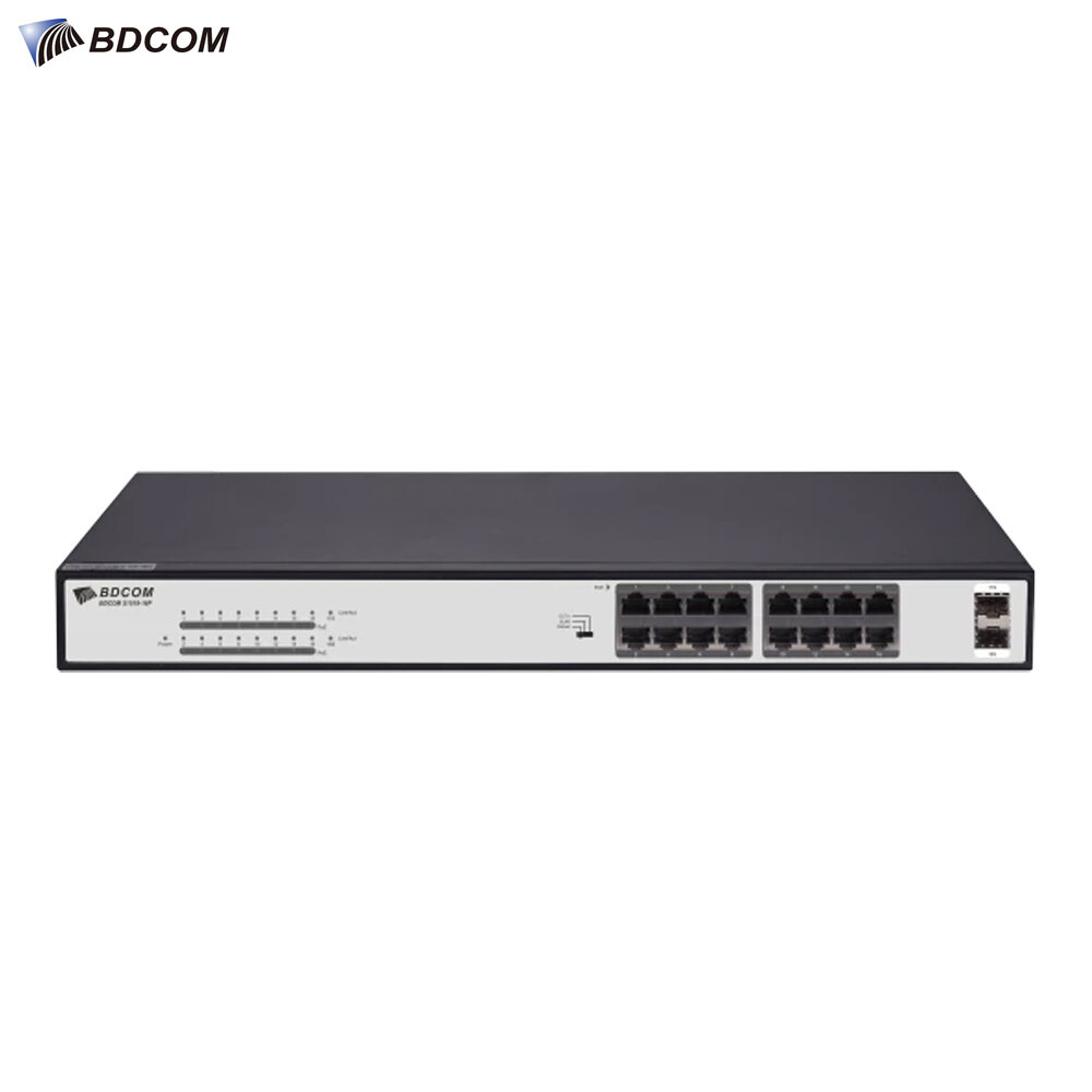 BDCOM S1518-16P 16 Port Gigabit Network PoE Switch | Poe Swıtchler | BDCOM | Apres Teknoloji