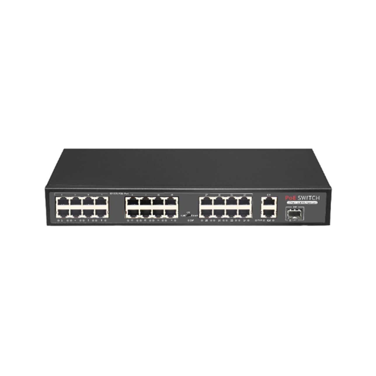 Ods ODS-24P2U1S-300 24 Port PoE 10/100 1x Sfp Port 2xUplink Port 100/ ...